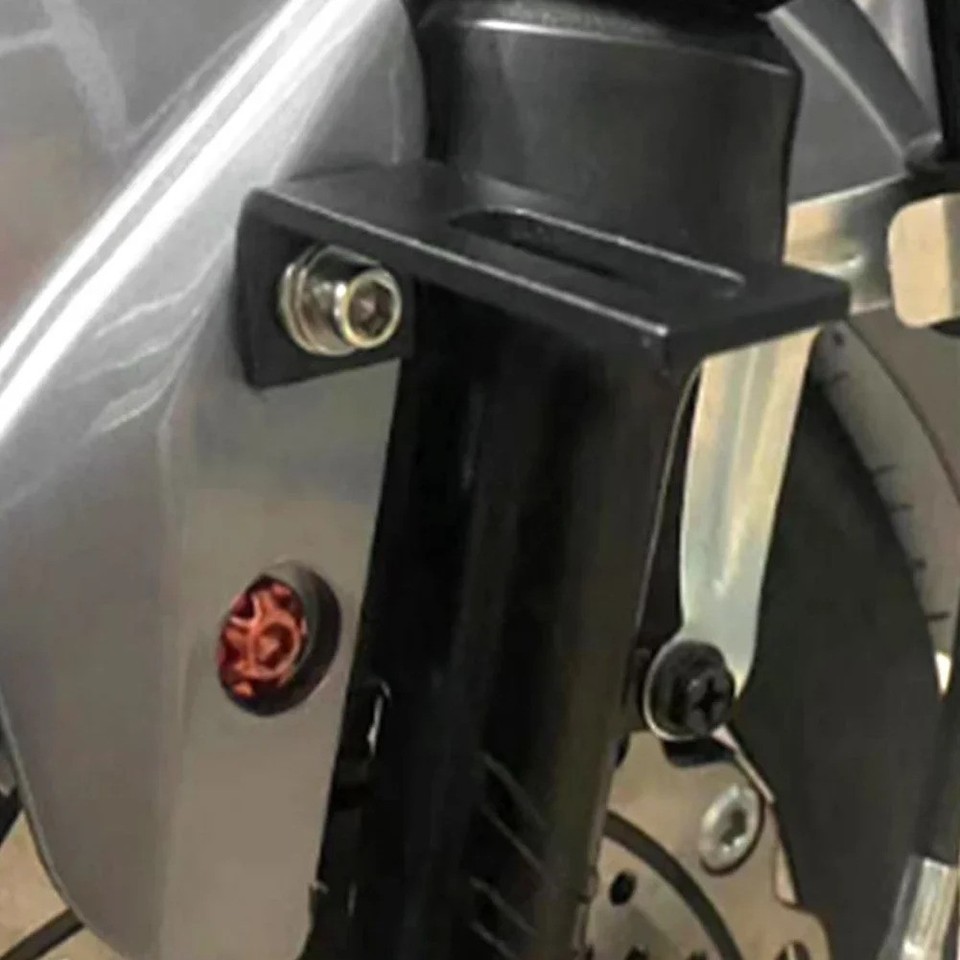 Black Motorcycle Auxiliary Light Bracket with Rugged Alloy Slide ...