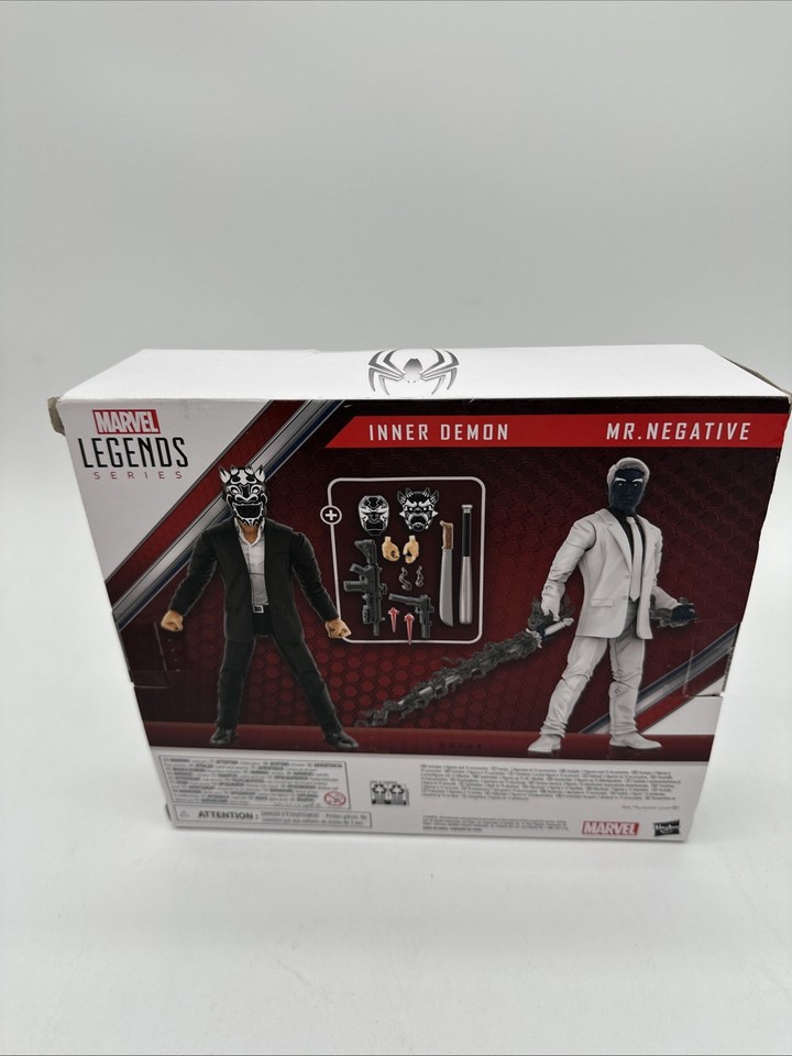 Hasbro Marvel Legends SpiderMan Inner Demon & Mr. Negative Gamerverse ...