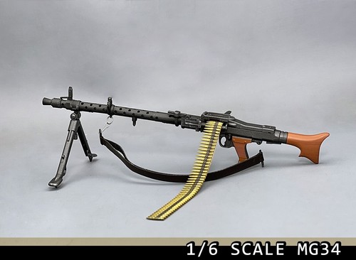 1:6 MG34 Gun Rifle Weapon Model For 12" Hot Toys WWII Male Soldier ...