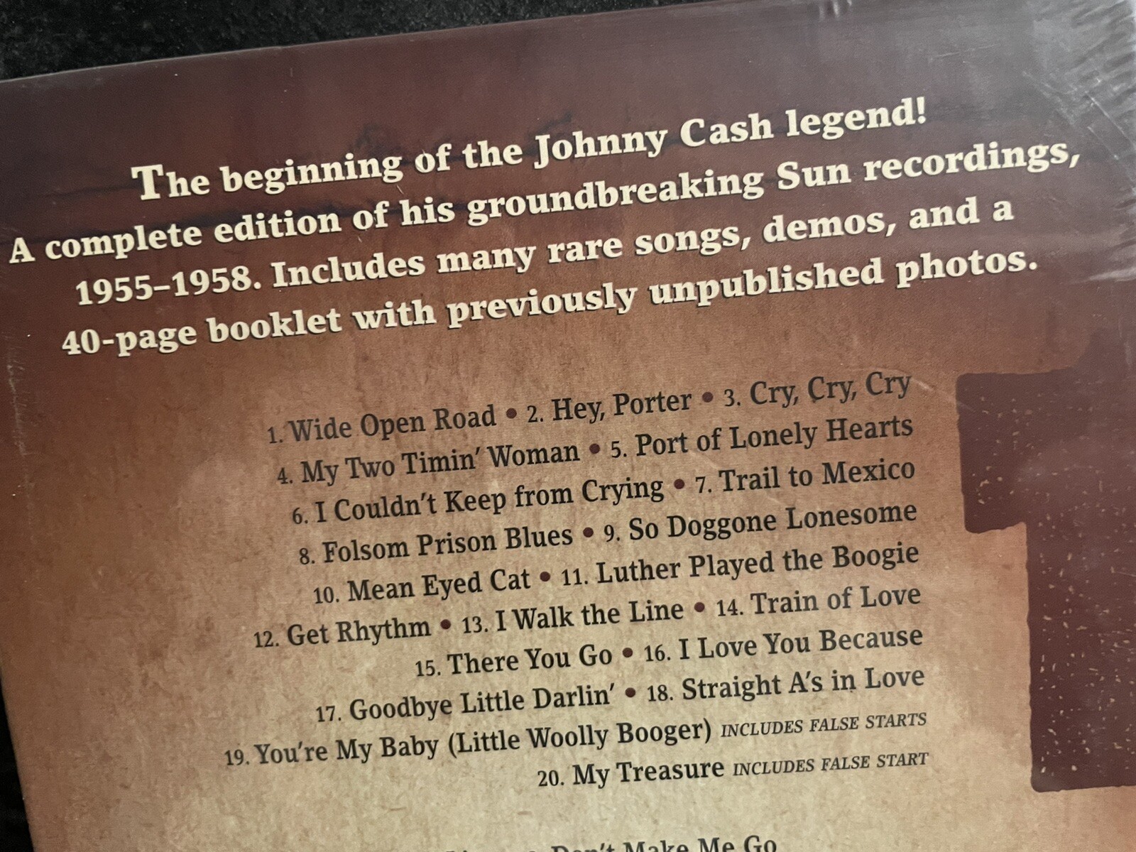 Johnny Cash The Complete Sun Recordings 1955-1958 Time Life 3 CD NEW ...