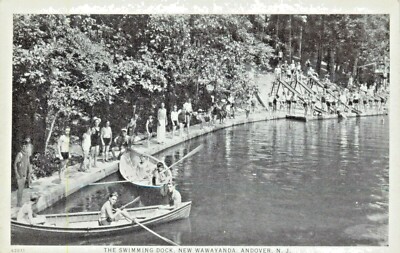 A View Of The Swimming Dock, New Camp Wawayanda, Andover, New Jersey NJ ...