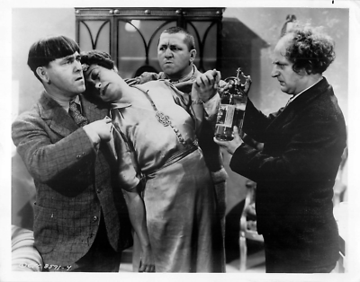 The Three Stooges Moe Curly Larry 8x10 Tv Movie Photo
