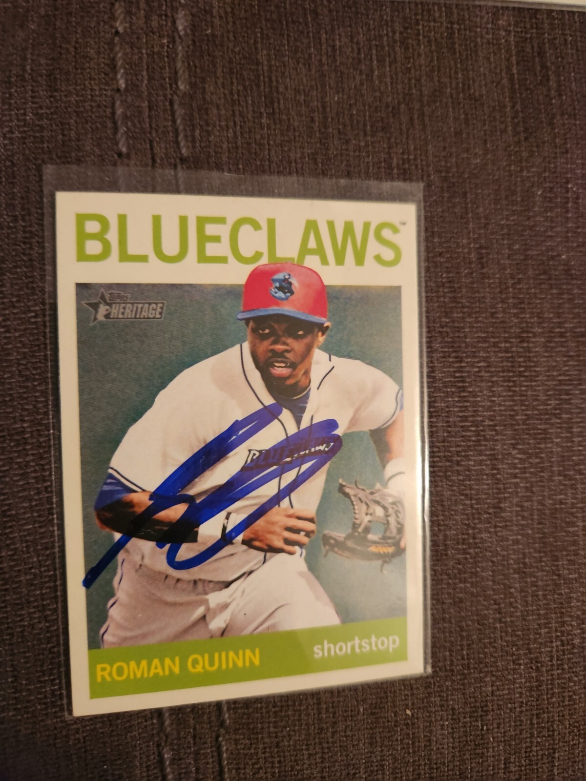 Roman Quinn 2013 Topps Heritage Minors Signed Autograph Philadelphia ...