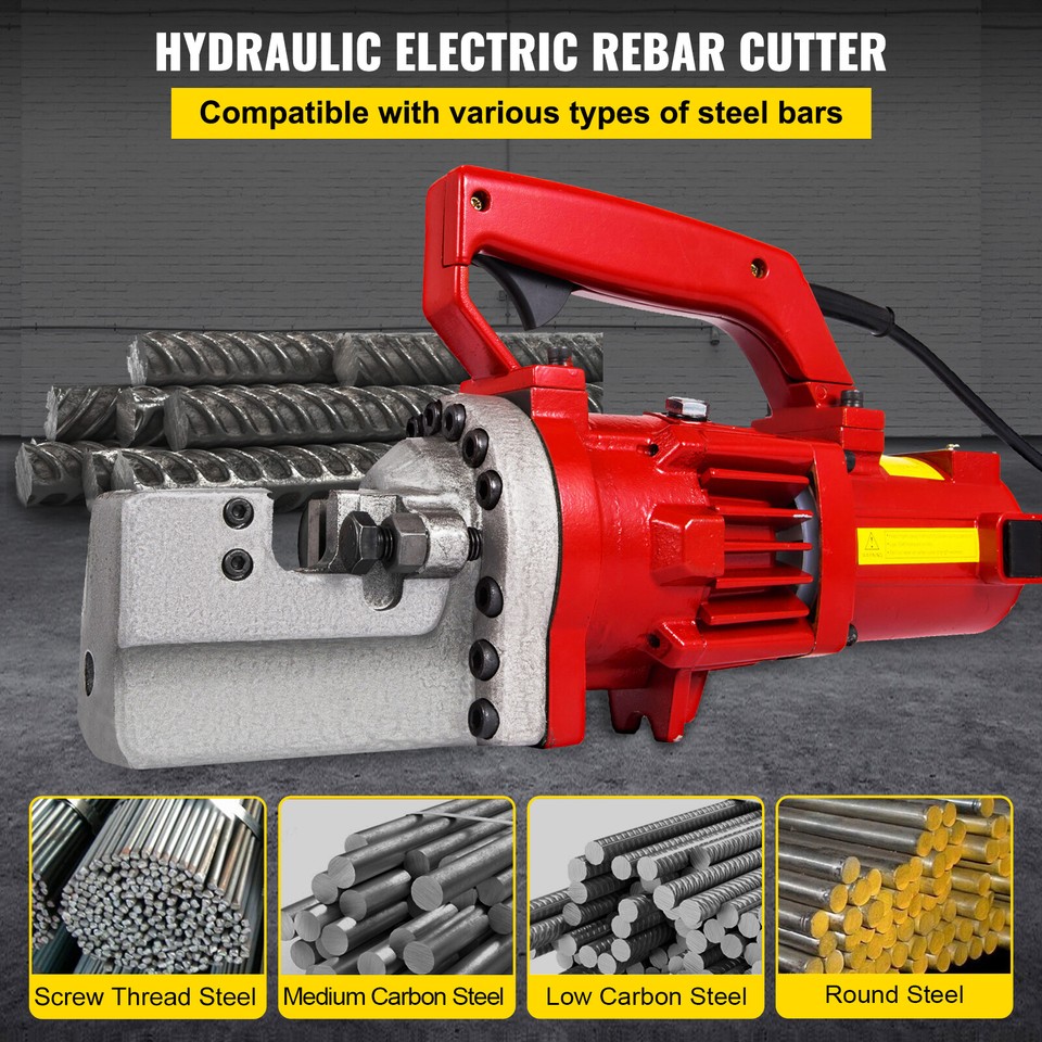 Rebar Cutter RC-20 1250W 3/4" #6 Capacity 4-20mm Electric Cutting Tool ...