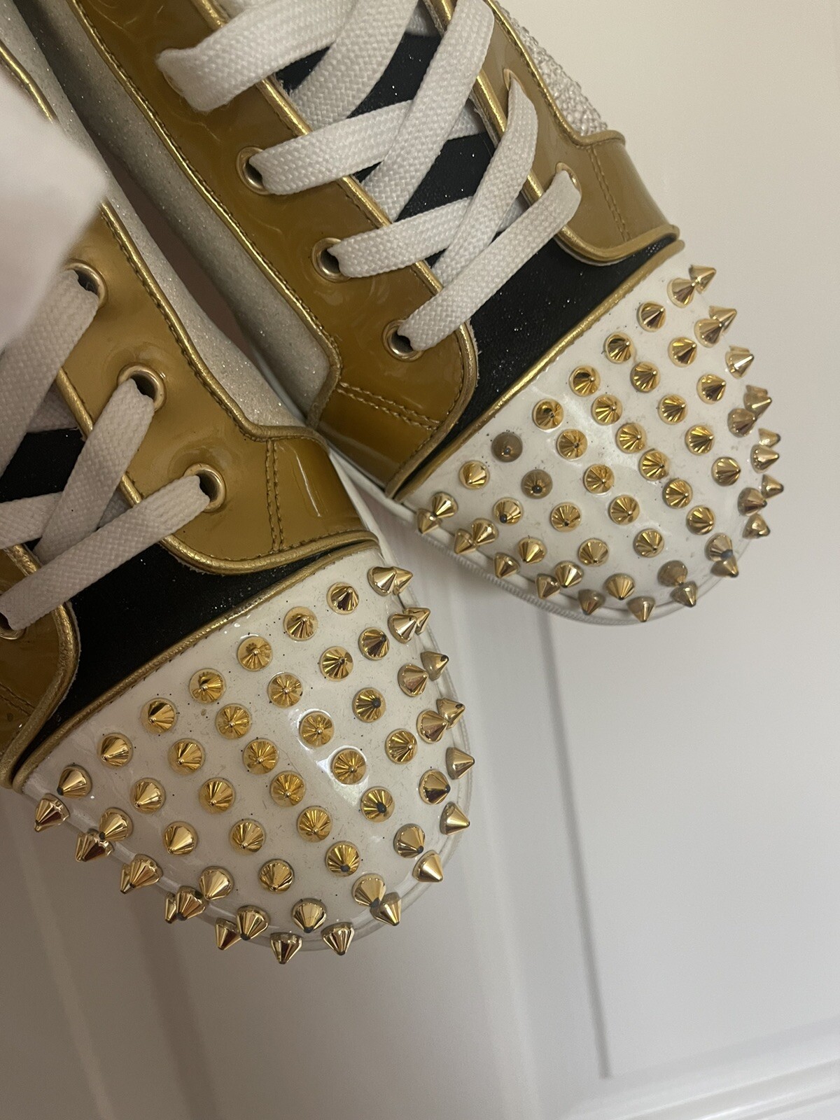 Christian Louboutin Lou Spikes 2 High Top Sneaker Men… - Gem