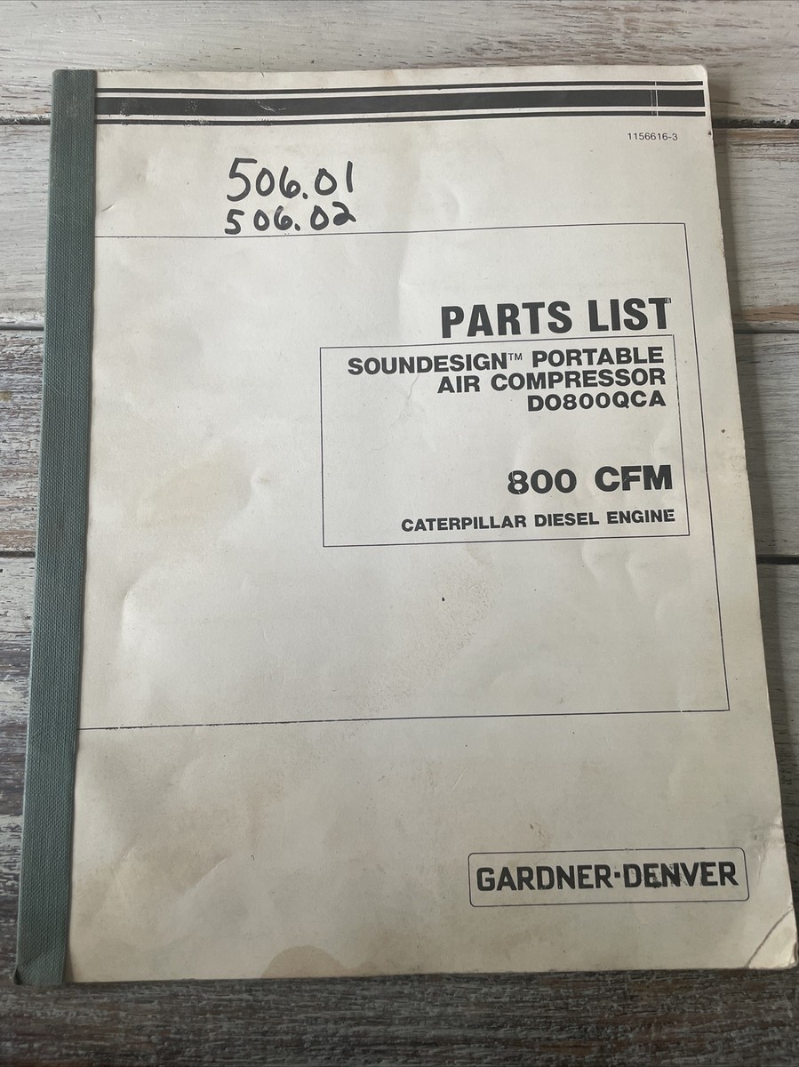 Gardner Denver Air Compressor Parts List