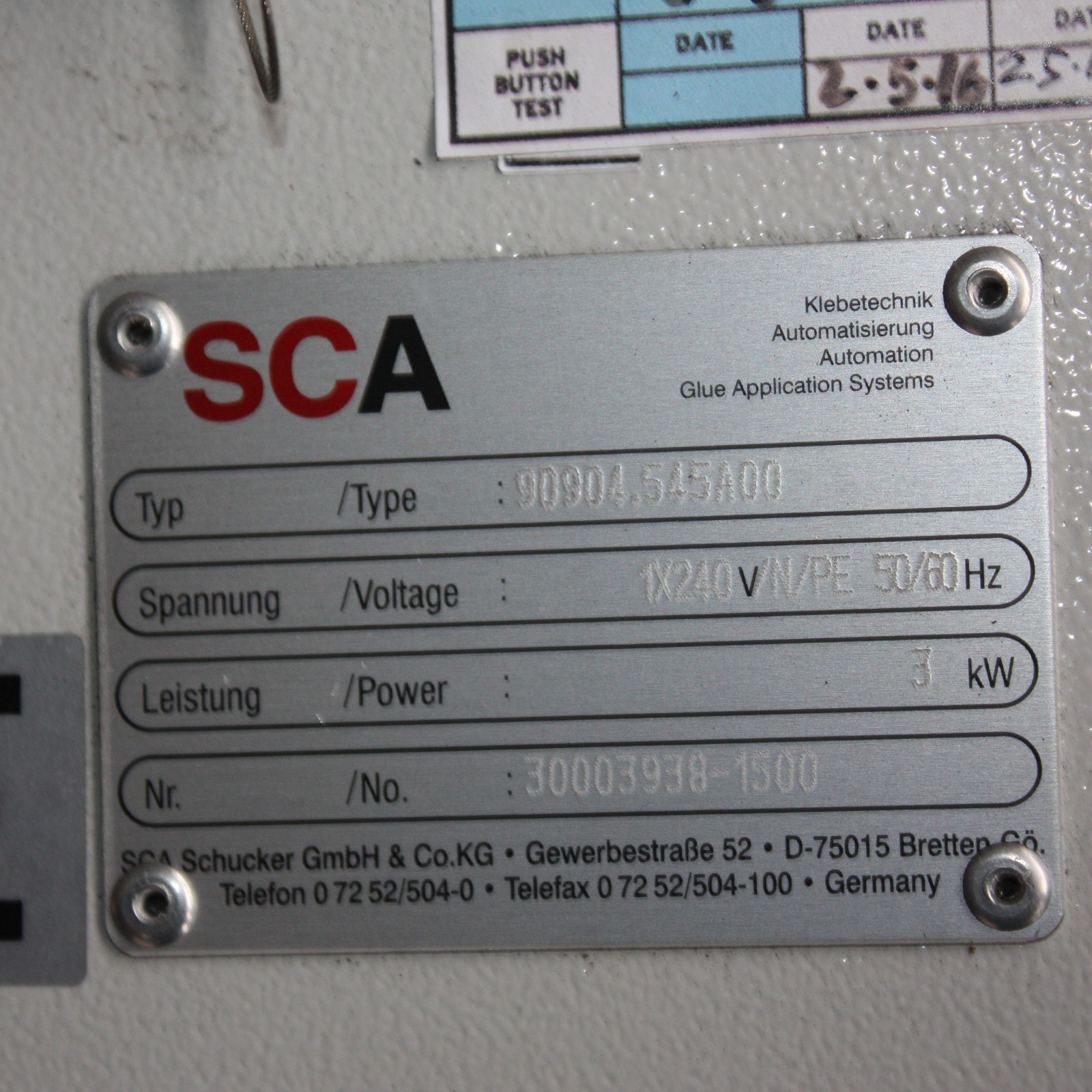 SCA Schucker SYS 6000 DOSING SYSTEM CONTROLLER shot meter metering ...