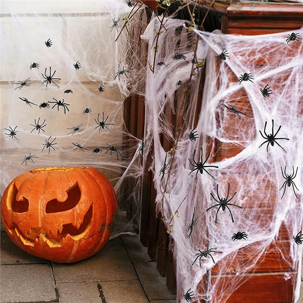Halloween Spider Web Decorations Haunted House Prop indoor/Outdoor ...