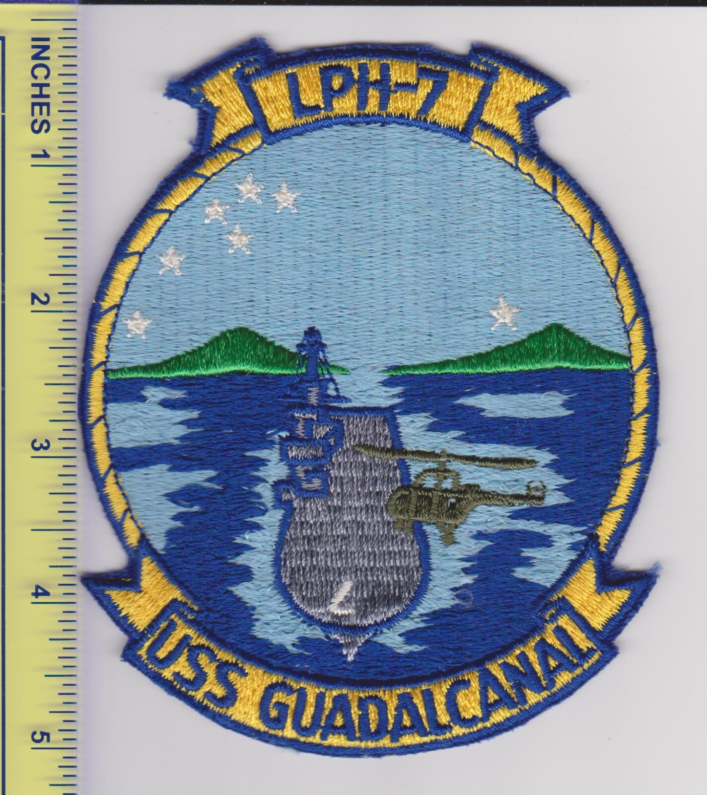 Original US Navy Ship Patch USS Guadalcanal LPH-7 | eBay