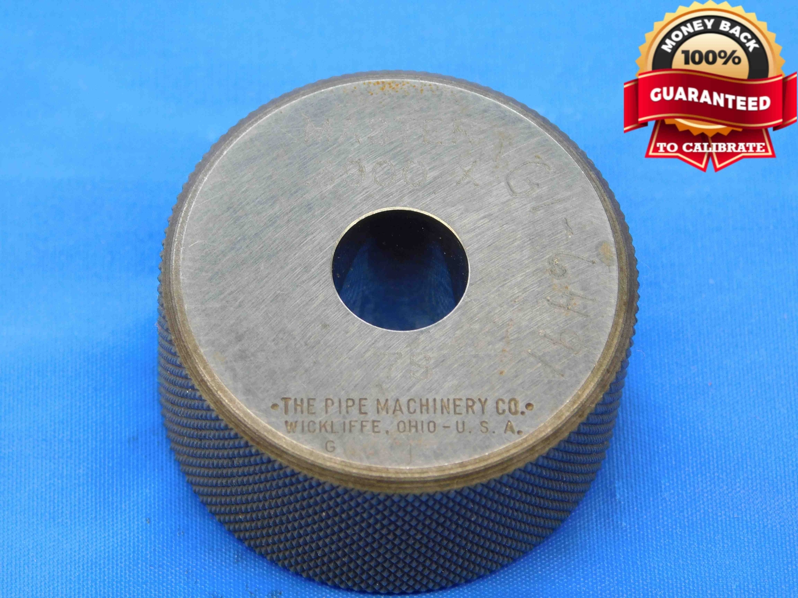 .3900 CLASS X MASTER PLAIN BORE RING GAGE .3906 -.0006 OVERSIZE 25/64 ...