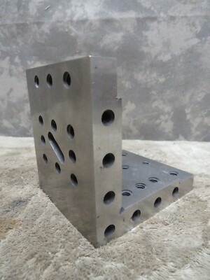 Vintage Machinist Right ANGLE PLATE Holes Step Block Set Up Tool Maker ...