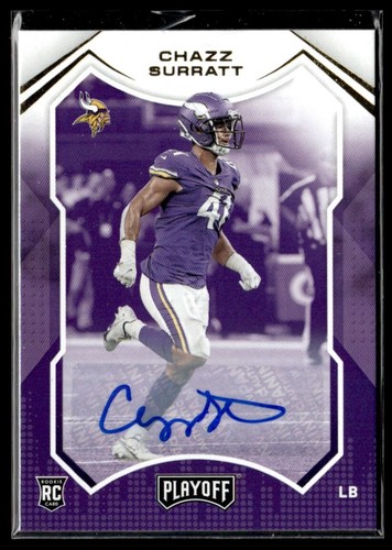 2021 Panini Playoff Autographs Chazz Surratt Rookie Auto Minnesota ...