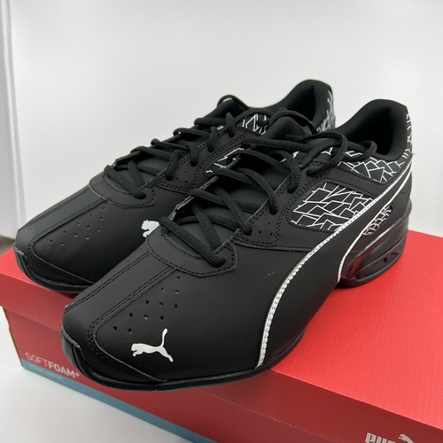 NEW PUMA Tazon 6 Men 12 WIDE Fracture FM Black Sneakers 191175-03 | eBay