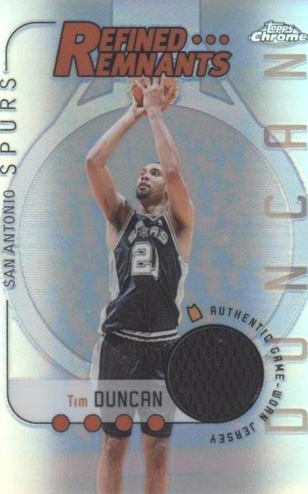 2004-05 Topps Chrome - Refined Remnants Tim Duncan #RR-TD Refractor /25 ...
