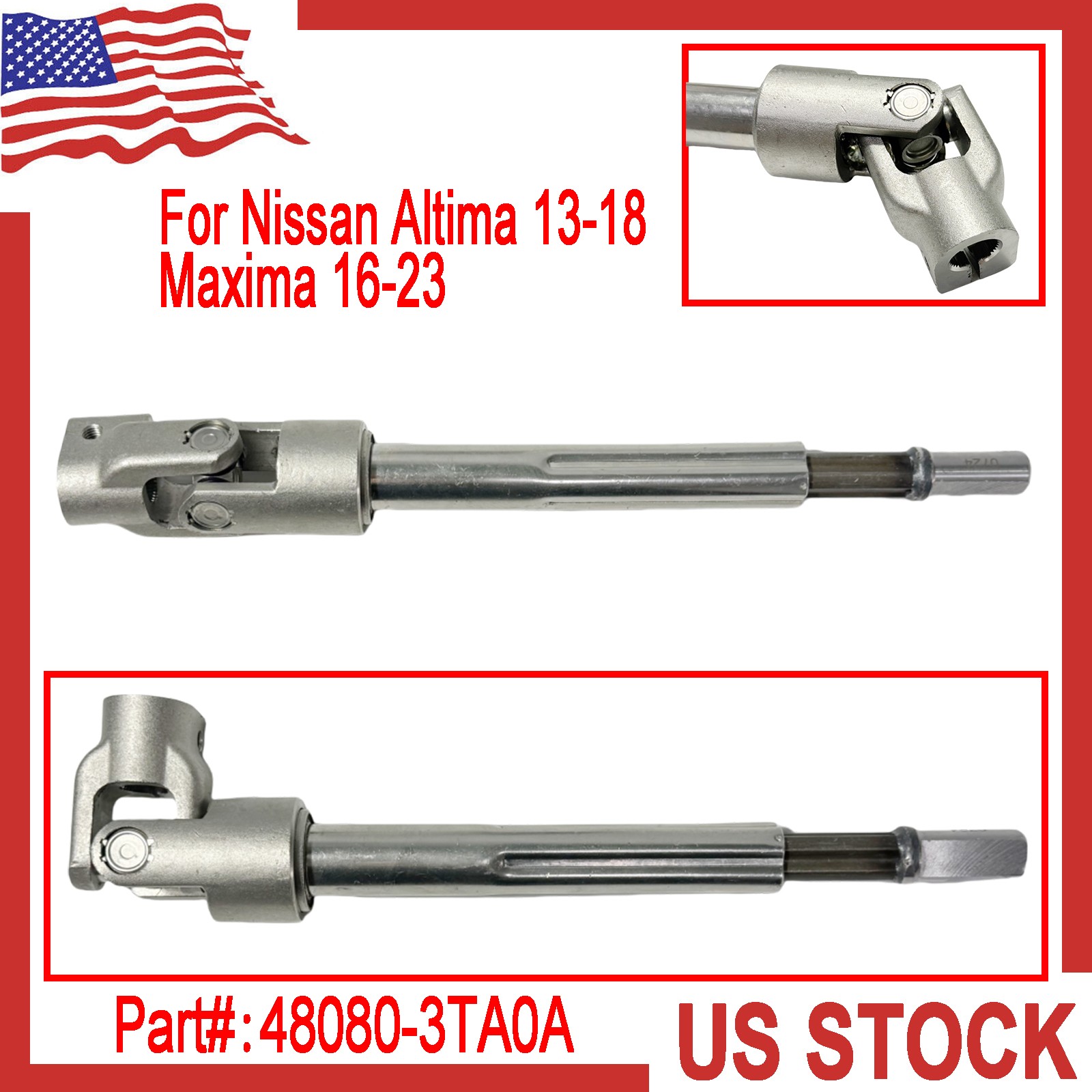 For Nissan Altima 2013-2018 Maxima 16-23 48080-3TA0A Lower Steering ...