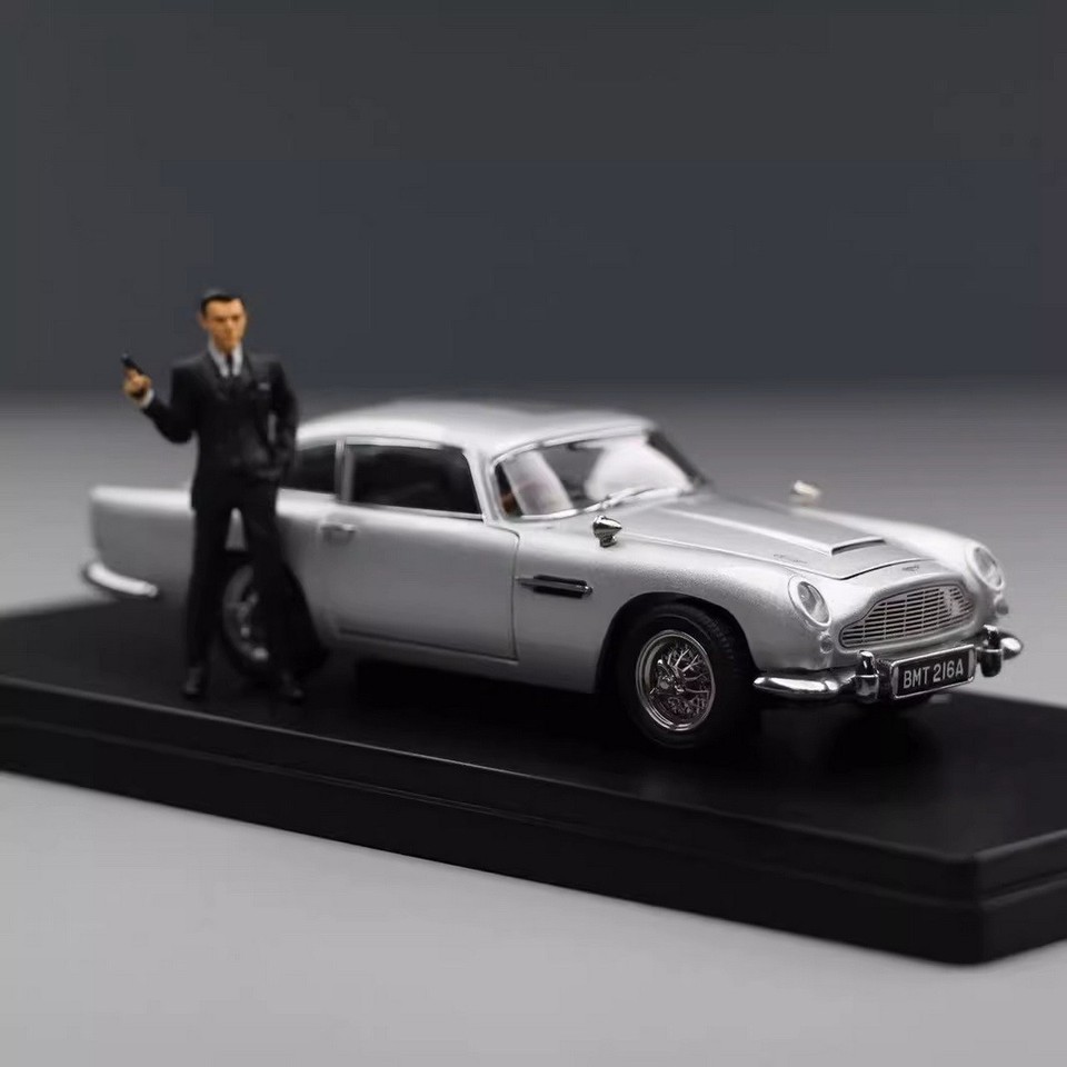 XiaoGuang 1/43 Scale Aston Martin DB5 007 Elite Diecast Car Model 10CM ...