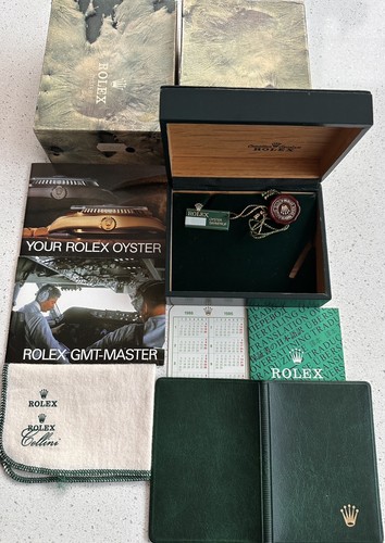 Rolex Complete Box Set For Matte Dial 16750 GMT Master 1980’s | eBay