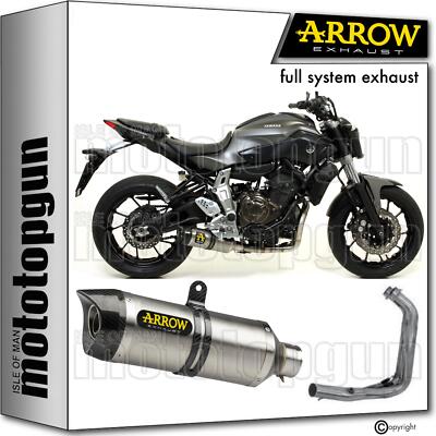 ARROW FULL SYSTEM EXHAUST LOW RC THUNDER ALUMINIUM C YAMAHA MT07 MT-07 ...