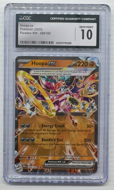 2023 Pokemon Paradox Rift Hoopa EX #098/182 CGC 10 GEM MINT (89) | eBay