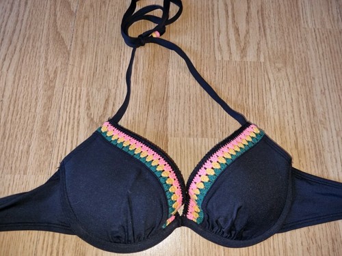 Gorgeous Black H&M Push-up Underwired bikini top size 32B | eBay UK