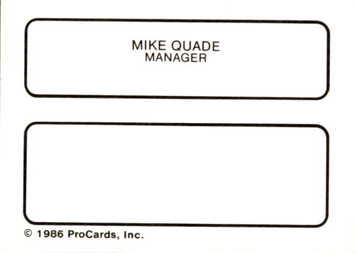 1986 Macon Pirates ProCards #20 Mike Quade Manager Baseball Card | eBay