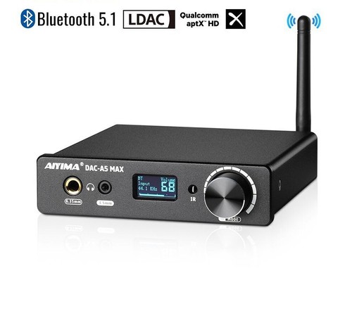 Audio Bluetooth USB Decoder Headphone Amplifier DAC A5 MAX ES9018 APTX ...