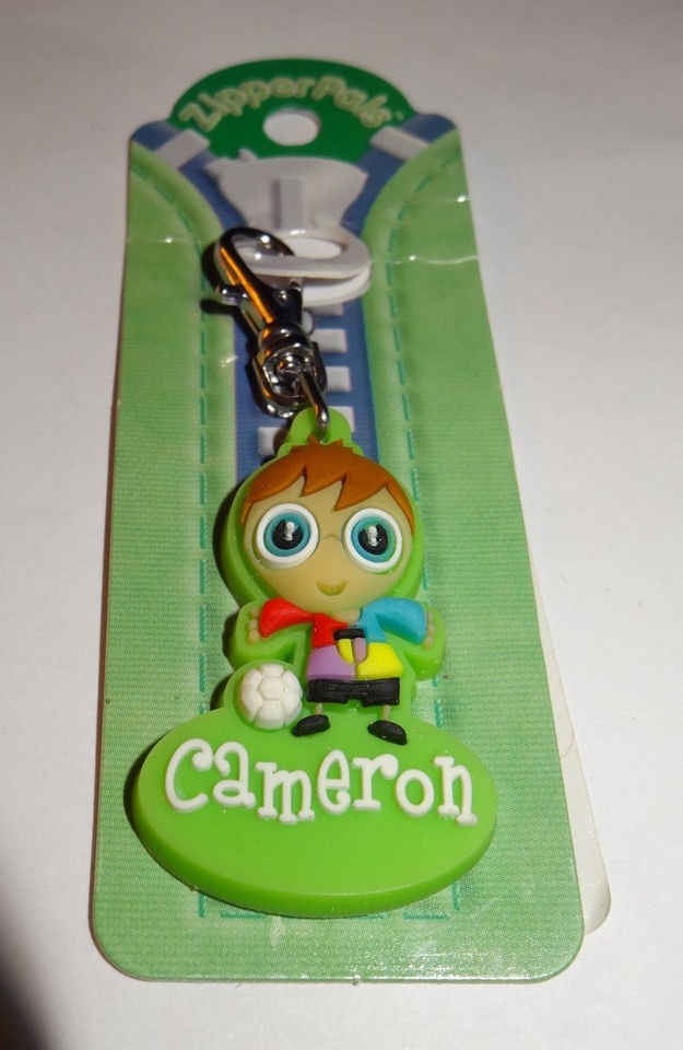 Zipper Pulls Kids Name Tag Zipper Pals ID Charm Backpack Bag Choose ...