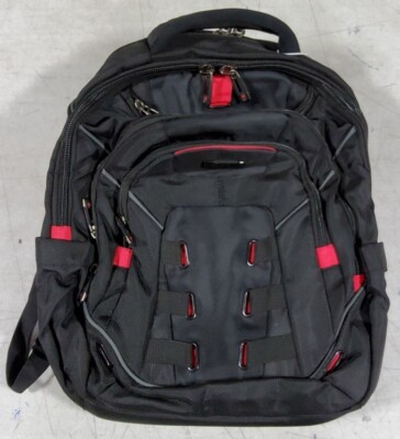 Samsonite Tectonic PFT Laptop Backpack, Black/Red, 17-Inch | eBay