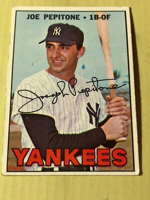 1967 Topps Joe Pepitone Card #340 NEW YORK YANKEES Centered EX-MT | eBay