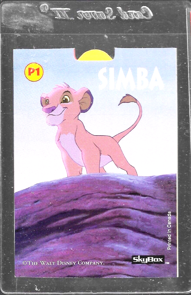 Lion King Disney Simba P1 1994 Pop Up Insert Skybox Trading Card | eBay
