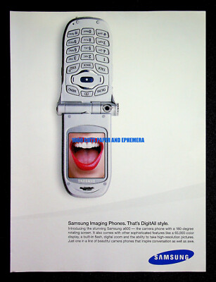 Samsung a600 Flip Cell Phone 2003 Trade Print Magazine Ad Poster ADVERT ...