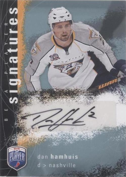 2007-08 Upper Deck Be a Player - Signatures Dan Hamhuis #S-DA (AU) for ...