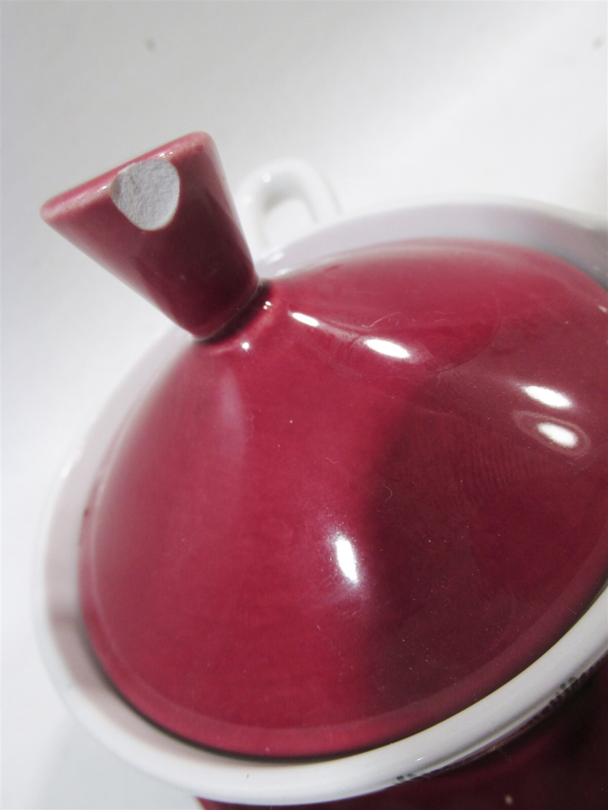 Midcentury Rorstrand China Sweden Red Top Creamer Sauce Boat Underliner ...