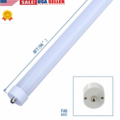 12Pcs LED Tube Light Bulbs 8FT 45W FA8 T8 T12 Single Pin LED Shop Light ...
