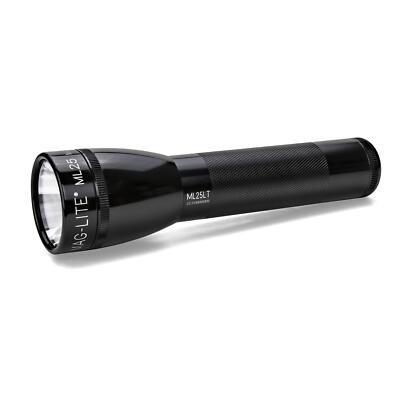 MAGLITE ML25LT 177 Lumen Black C Cell LED Flashlight Adjustable Beam ...