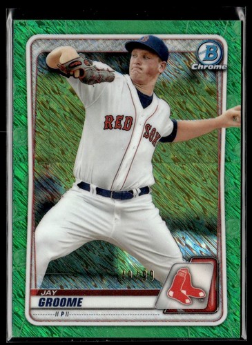 2020 Bowman Chrome Prospects Green Shimmer Refractor Jay Groome /99 ...