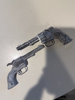 Antique Metal smoky revolver Display Guns With Actual Trigger Action | eBay