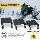 3PC X 1500LB Snowmobile Roller Dolly Set Snow Mobile Moving Storage ...