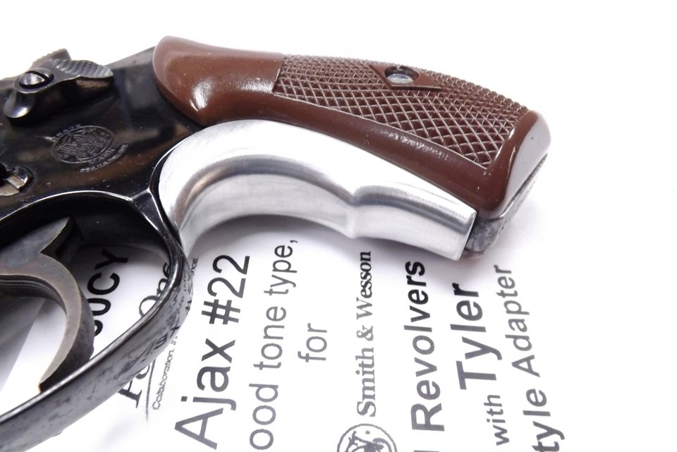 Wood Tone Brown Grips & Tyler style Adapter S&W J Revolvers 36 60 642 ...