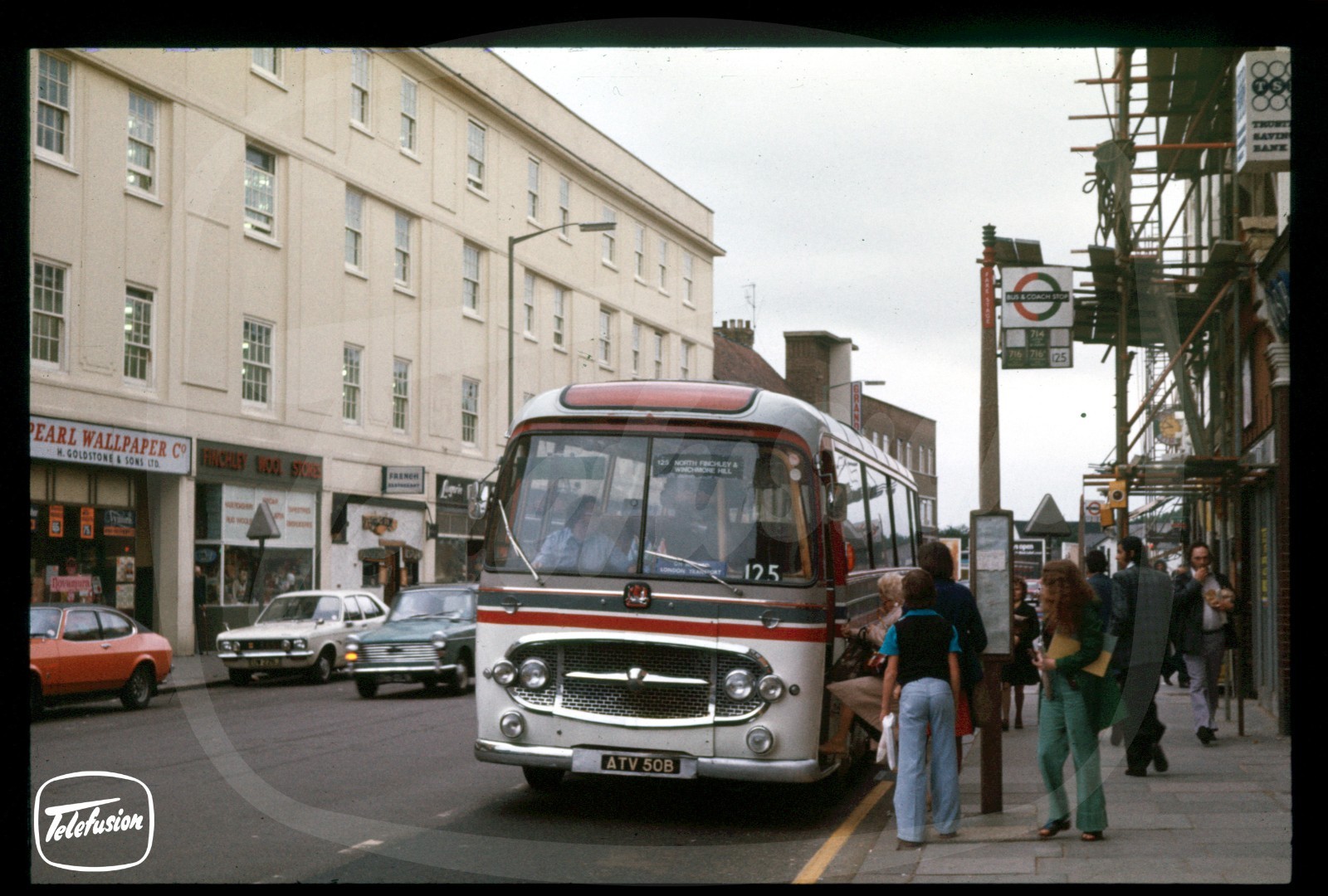 Original Bus Slide - Crouch End Coaches ATV50B on route 125 | eBay UK