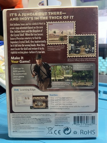 Leap Frog - DIDJ - Indiana Jones - Math Facts Game Grades 2-4 | eBay