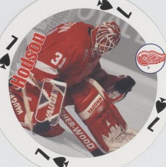 1998-99 Bicycle Sports Collection NHL Goalies - Kevin Hodson #7S for ...