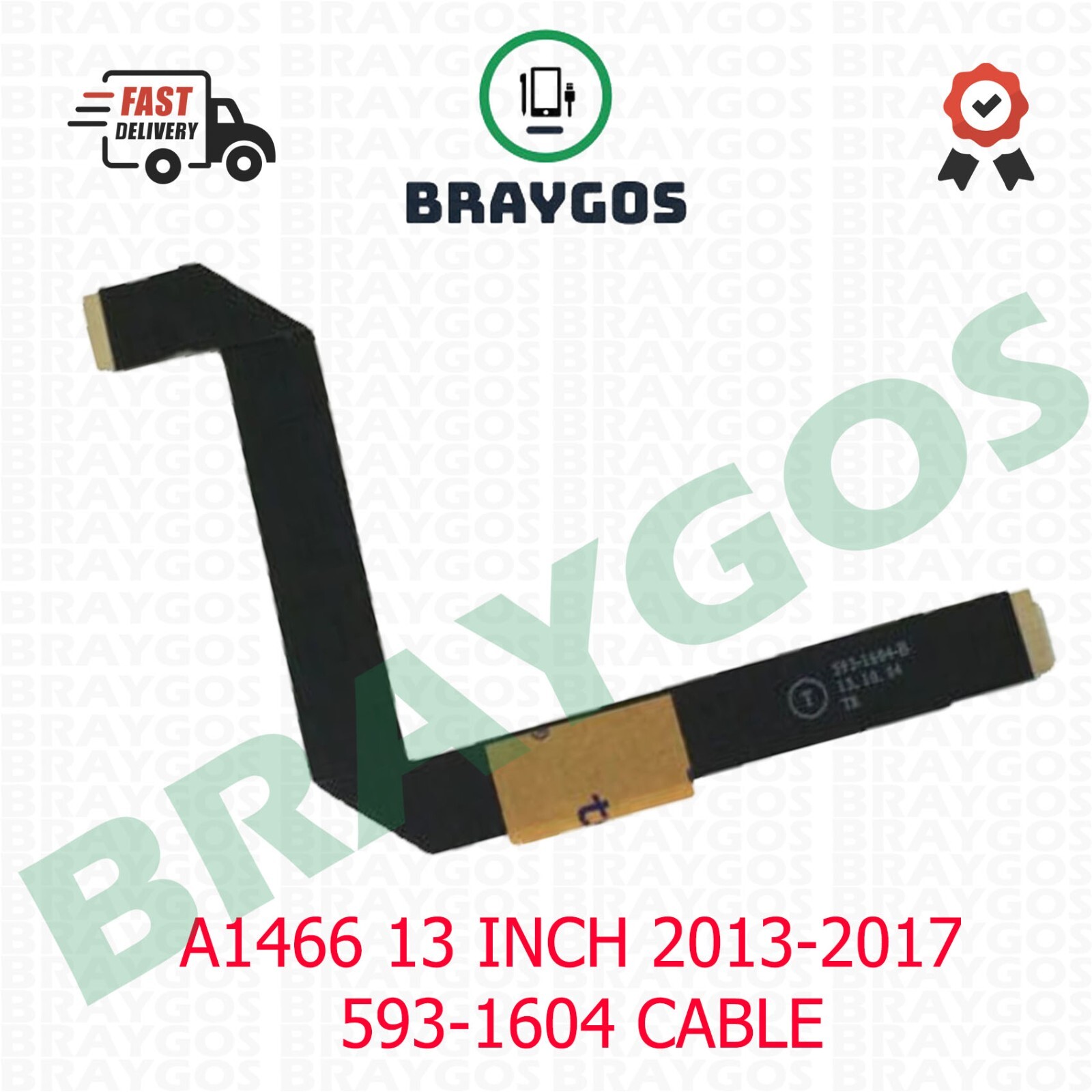 For Apple Macbook Air A1466 13" 2013-2017 Touchpad Trackpad Flex Cable ...