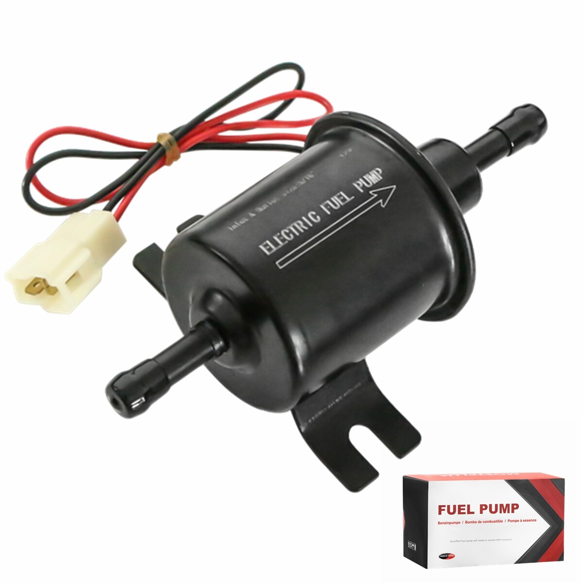 12V 1.0A 3-6 PSI 19-20GPH Petrol Electric Fuel Pump For Gasoline Diesel ...
