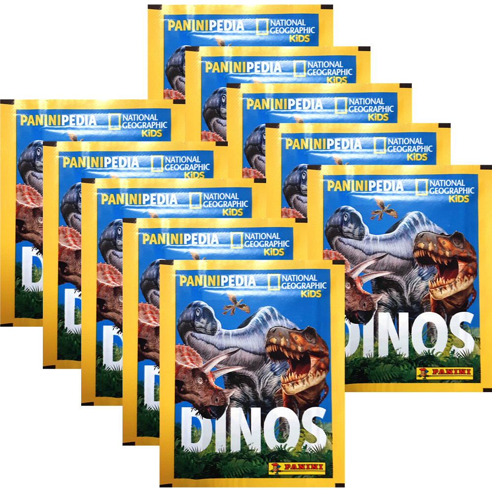 Panini PaniniPedia Dinosaurier Dinos Sammelsticker Display Tüten Albun ...