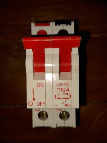 MEM ASN100 100A DP AC22B 100 AMP BSEN 60947-3 DELTA EATON MAIN SWITCH ...