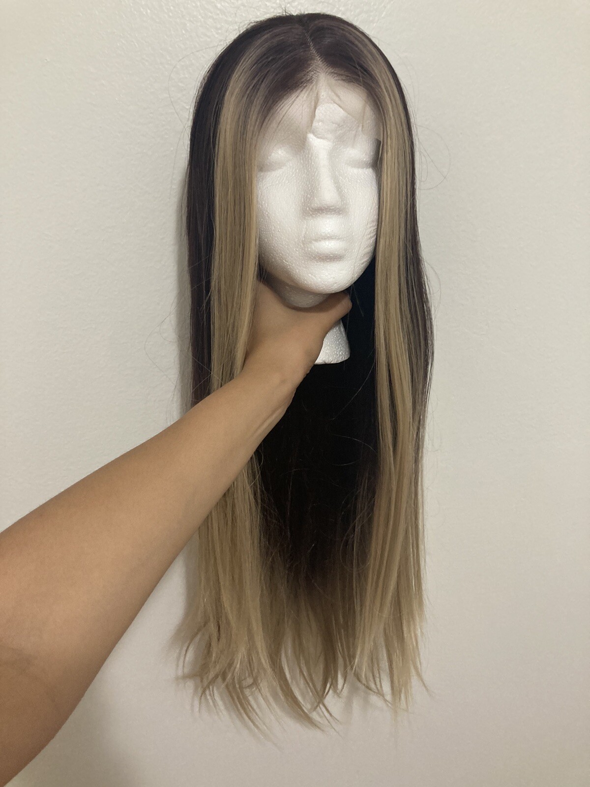 Miona beauty mika wig lace front straight Brown Burgundy Roots Blonde ...