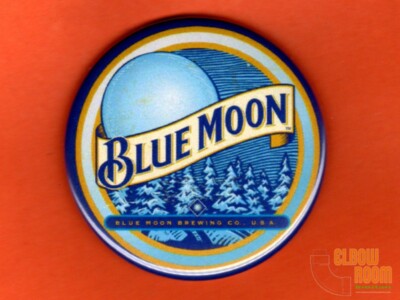 One 2.25" round Blue Moon Brewing Co fridge/locker magnet beer | eBay