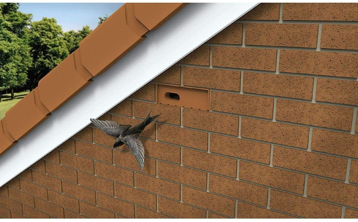 Swift Nest Box Manthorpe GSWB Swift Nesting Brick Box -Terracotta ...