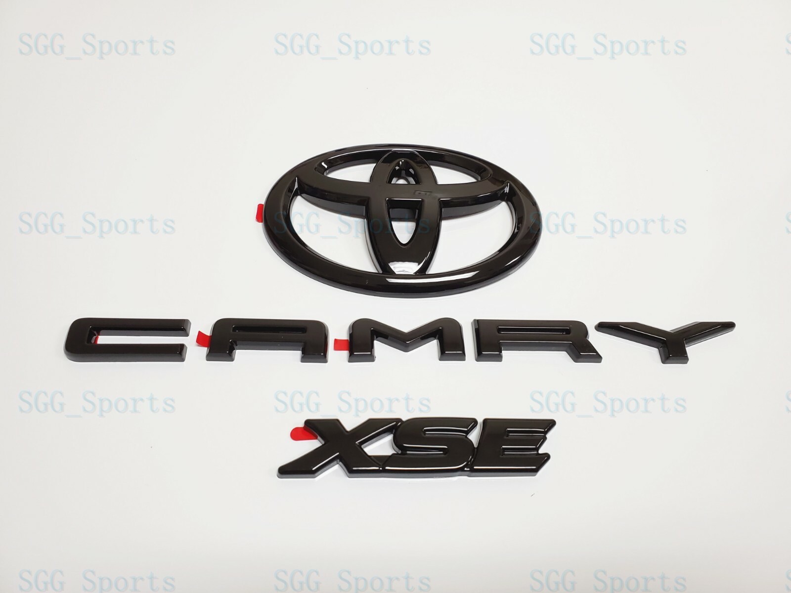 2018 - 2024 TOYOTA CAMRY XSE GLOSS BLACK EMBLEM OVERLAY KIT (00016 ...
